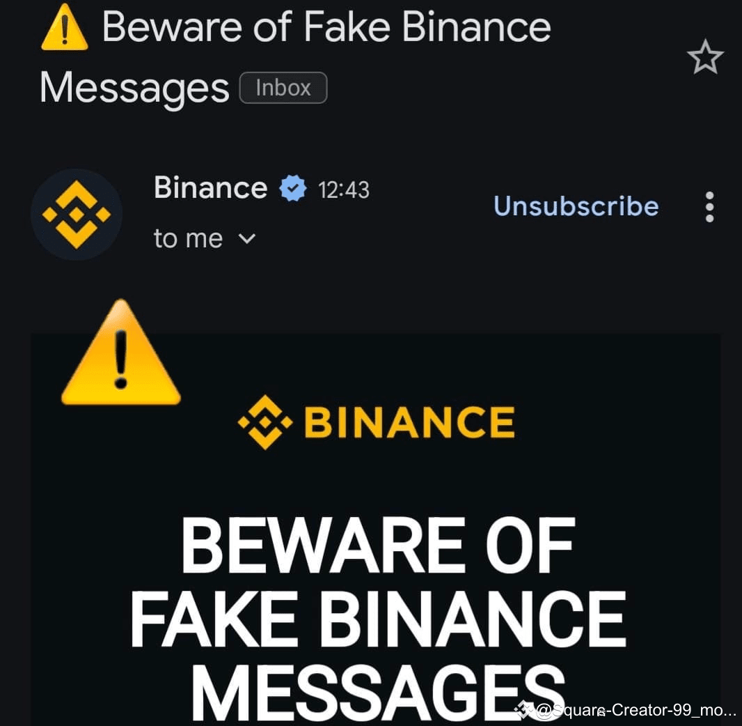 Binance ⚠️ warns users about fake messages amid a rise in cr | Crypto News N1 on Binance Square