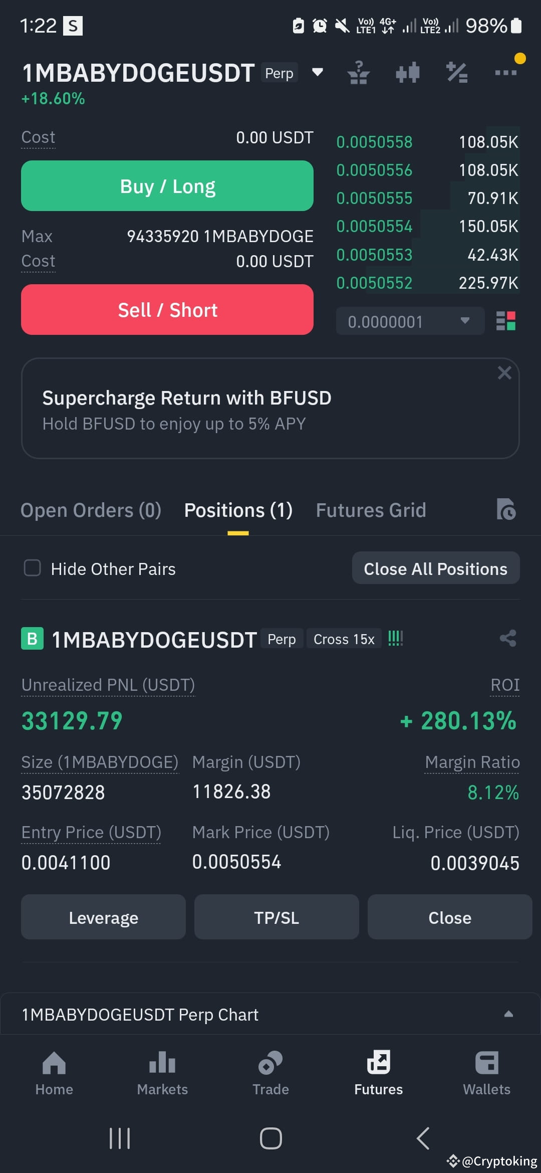 Share your thoughts. $HOLD or $SELL $1MBABYDOGE #1mbabydo | Cryptoking ...