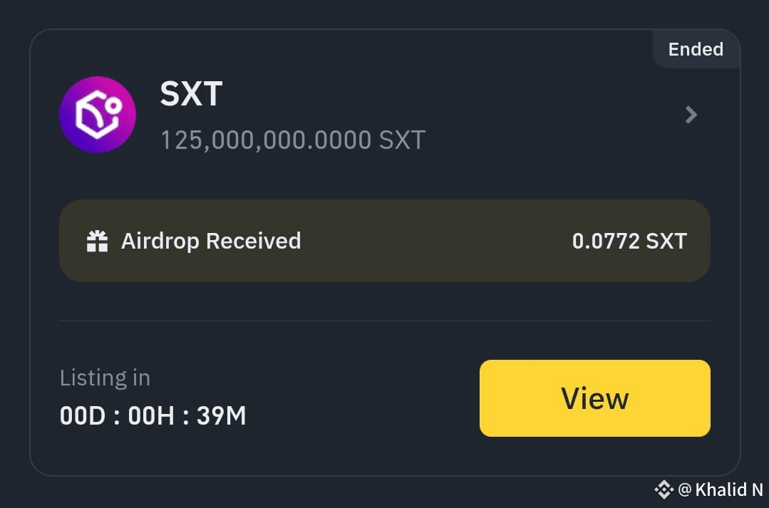 Show me how many $SXT coins you got.🥰 | Khalid N on Binance Square