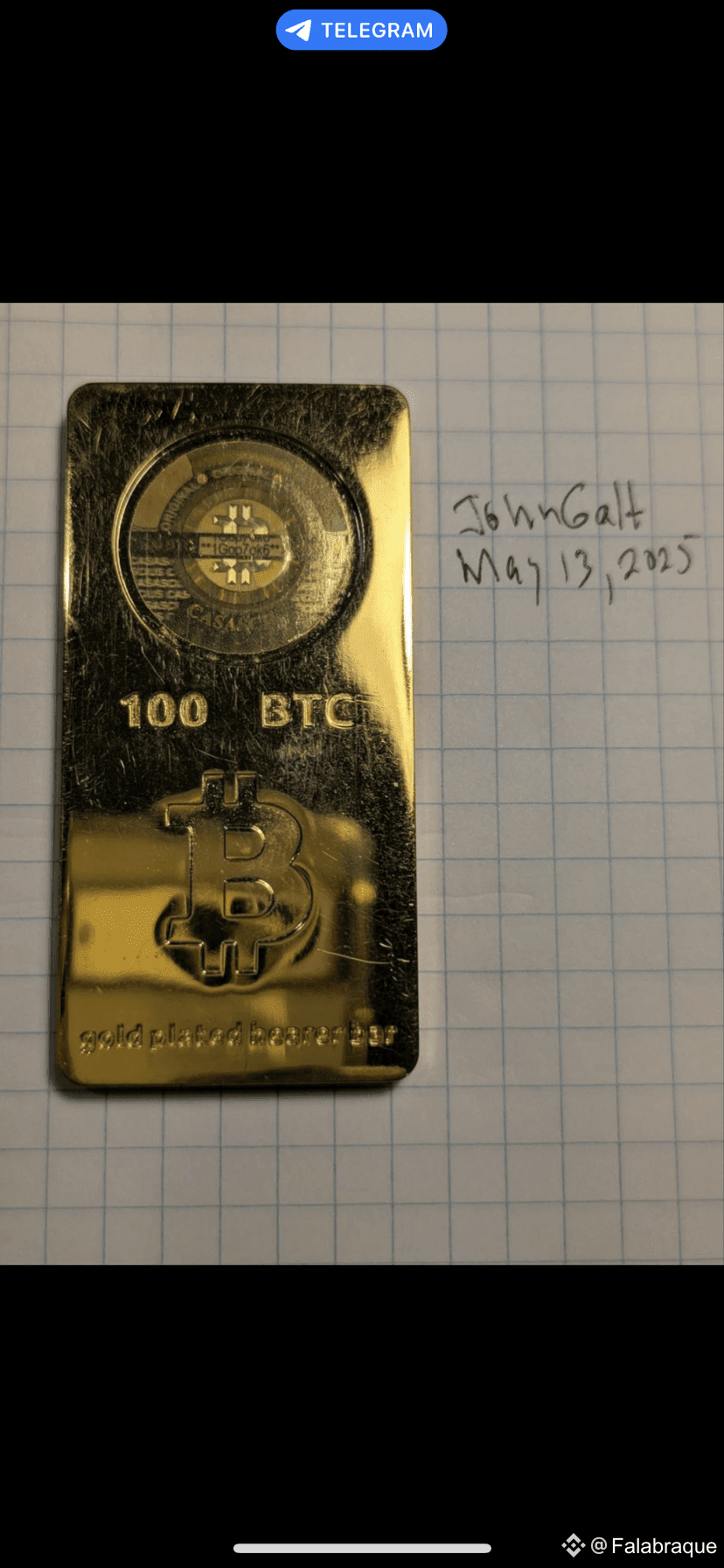 👀 Someone claimed a Casascius coin of 100 BTC, which had re ...