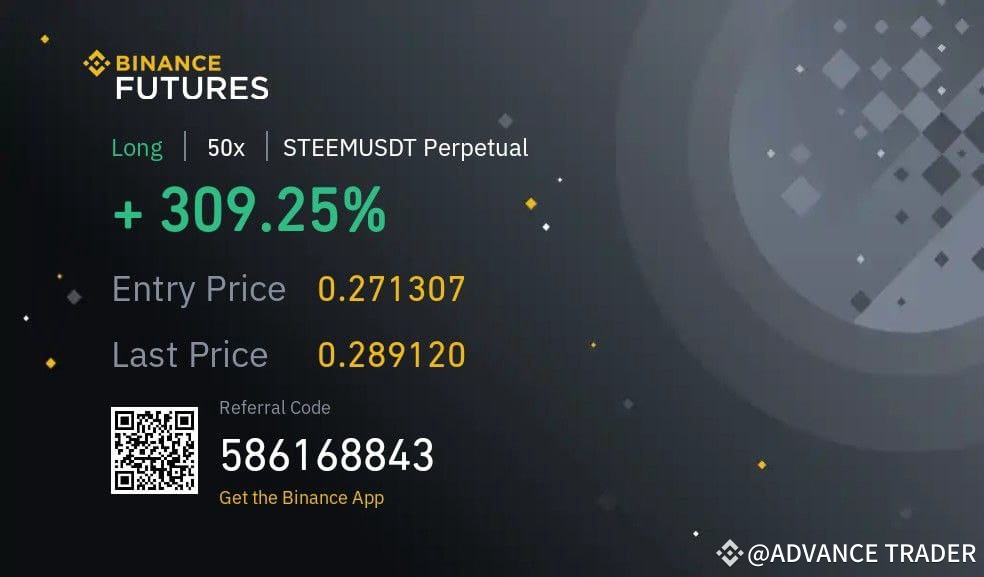 AdvanceTRDR PREMIUM TRADE RESULT #STEEM/USDT Take-Profit ta | ADVANCE TRADER on Binance Square