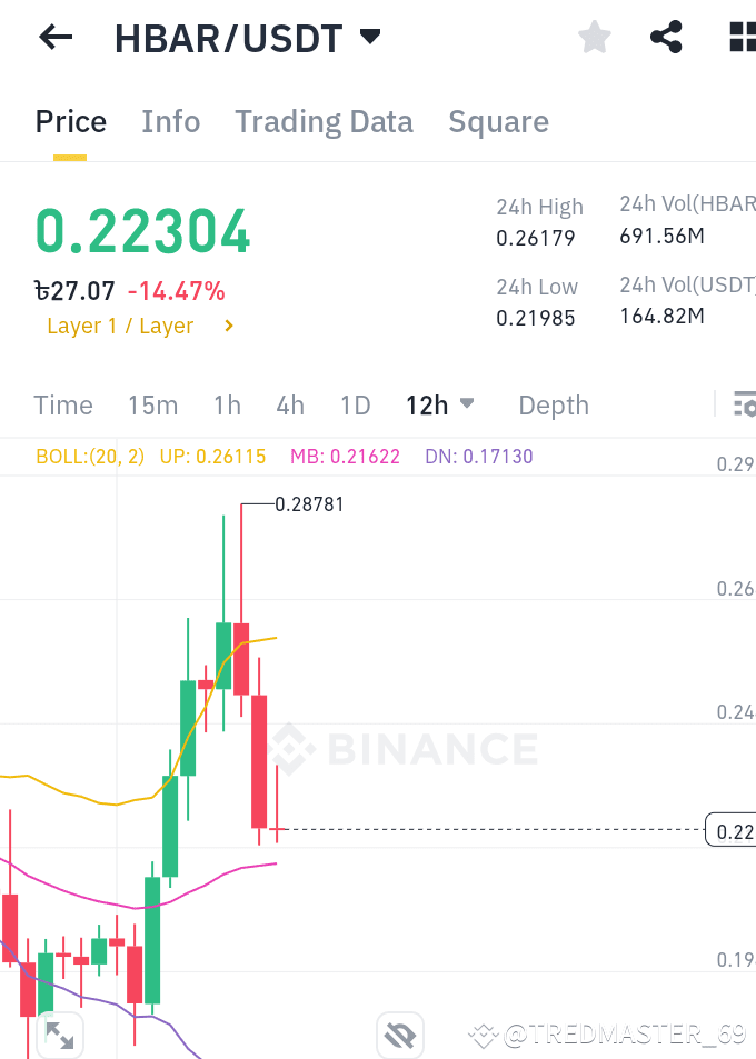 $HBAR 🚀 💲 HBAR TOKEN ABOUT TO EXPLODE! 💹🌏💵 THE OPPORTUN | TREDMASTER_69 on Binance Square