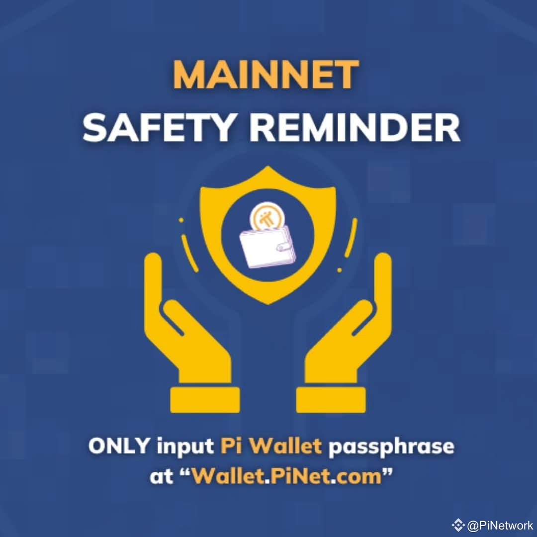 Safety Reminder! Remember to only use your Pi Wallet in the | Mine Pi ...