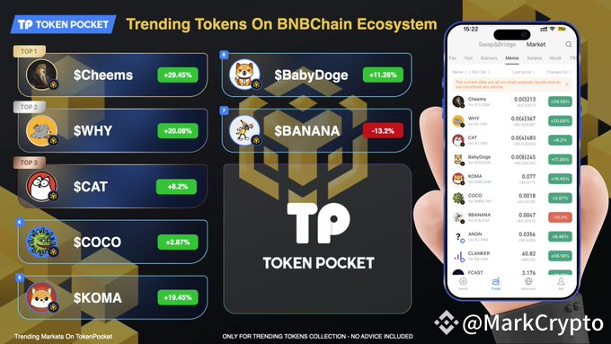 The top 7 Mainstream Tokens on the on BNBchain ecosystem 🔥 | MarkCrypto on Binance Square