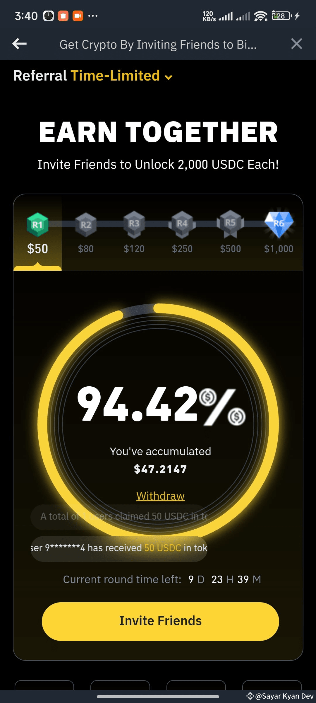 Earn with me | Sayar Kyan Dev on Binance Square