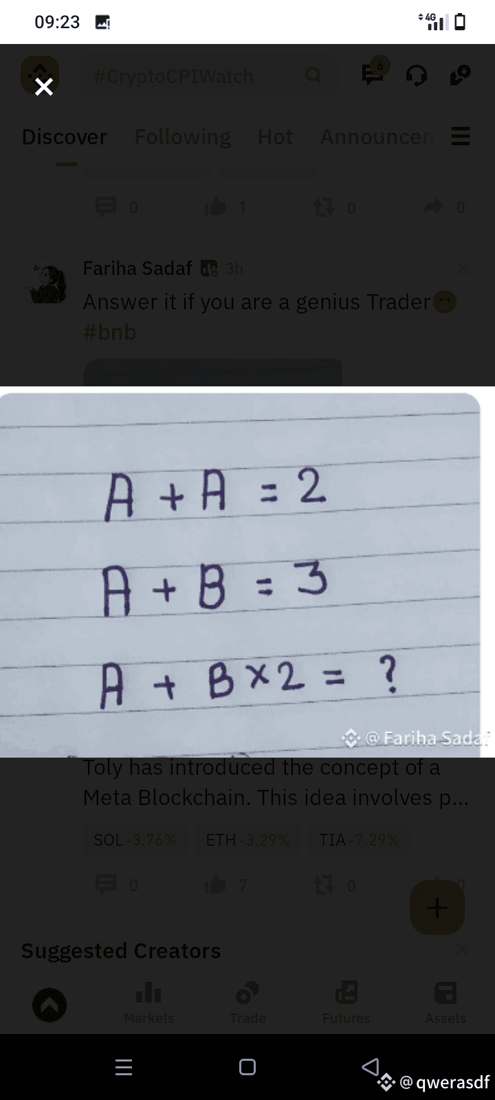 this challenge for u | qwerasdf on Binance Square