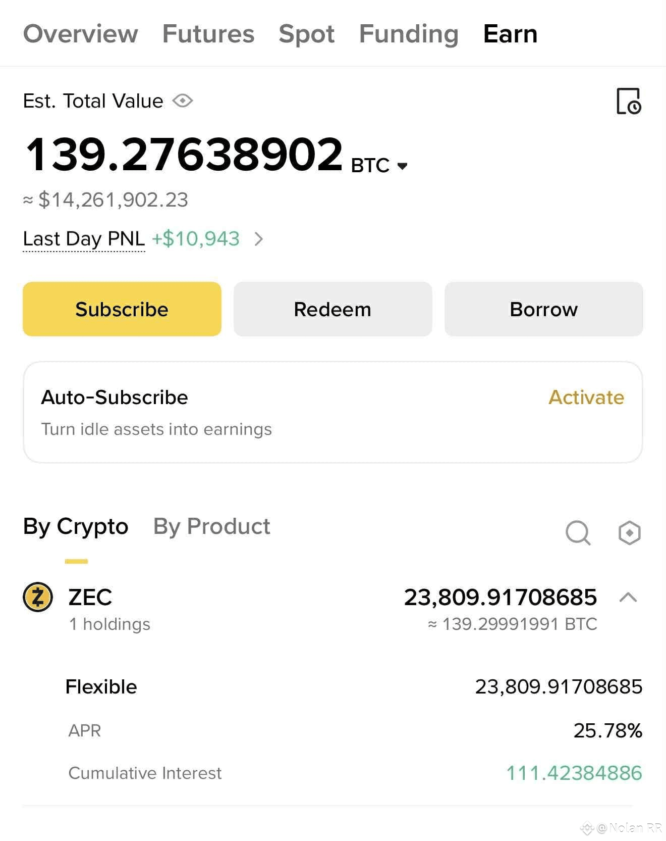 $ZEC ,Bạn tôi đang nắm giữ 139+ BTC,😳💰 Điều đó hơn 14 triệ | Nolan RR ...