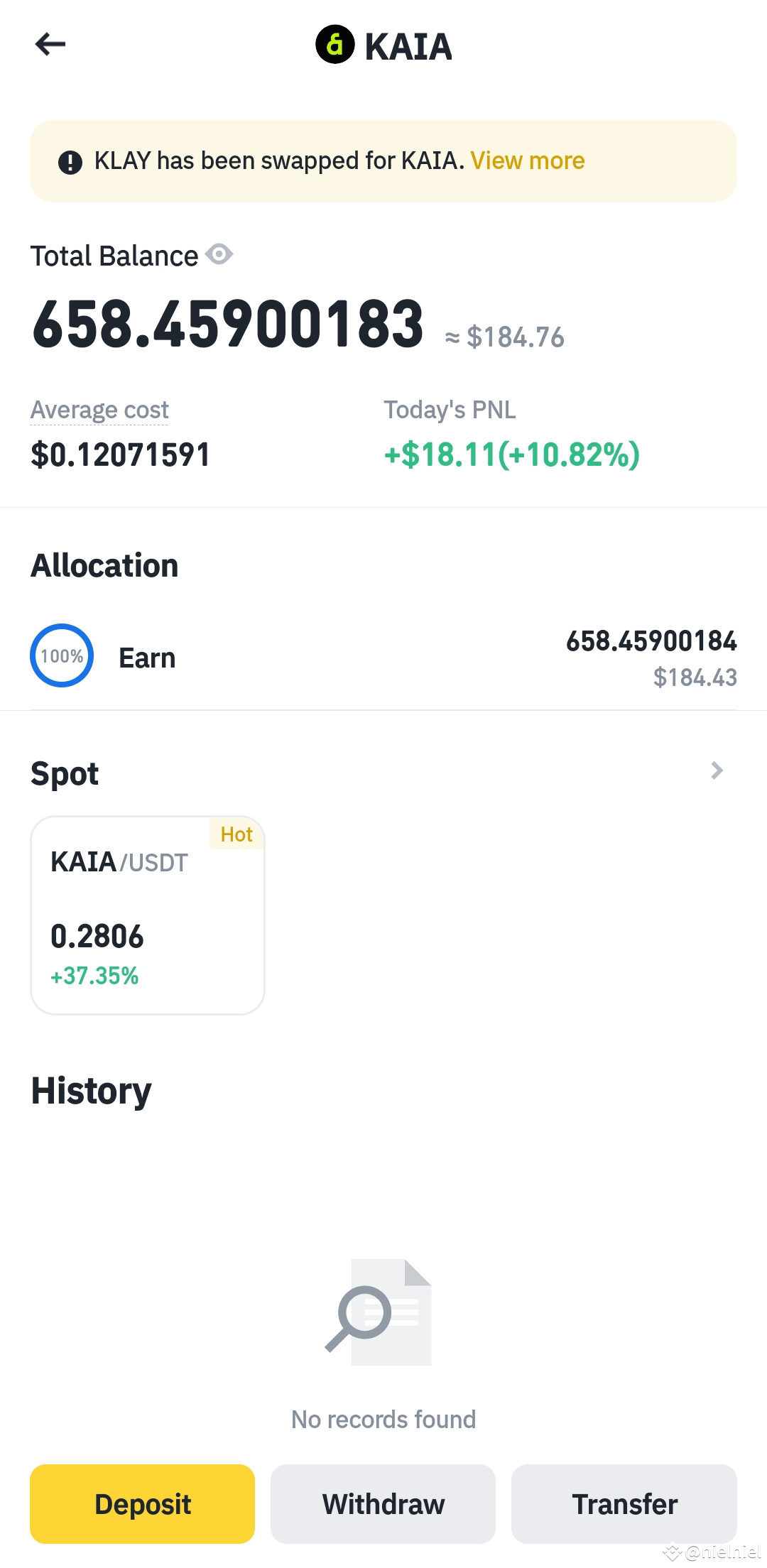 hold or sell?? $KAIA | nielniel on Binance Square