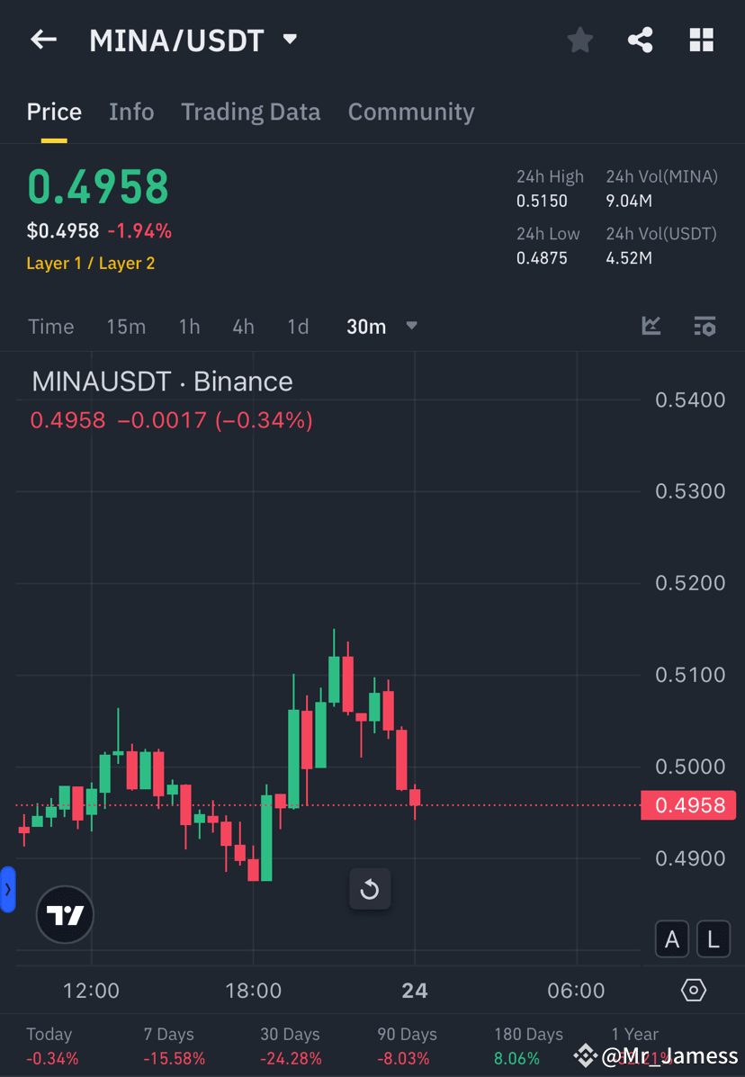 $MINA /USDT: The Calm Before the Storm – Short it Now!💯🔥 | Mr_Jamess on Binance Square