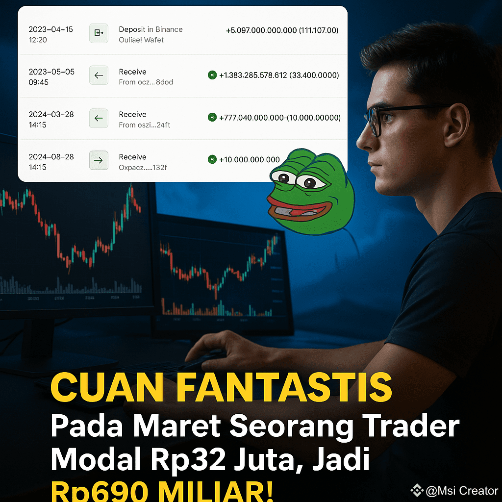 From Small Change to Crypto Royalty! 💸🔥 PEPE Trader Rakes | Msi Creator ...