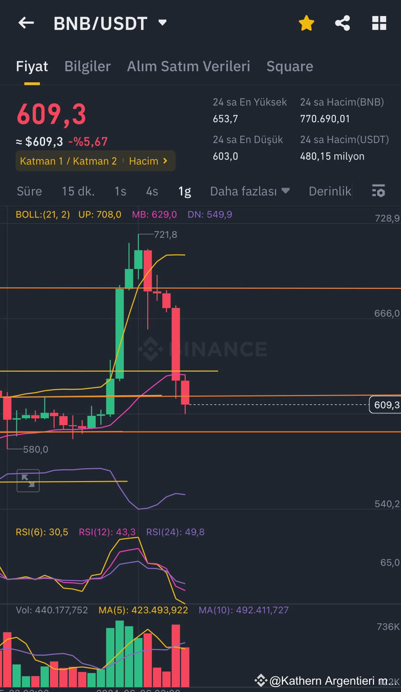 What do you understand from this graph of $BNB ? I understa | Kathern ...