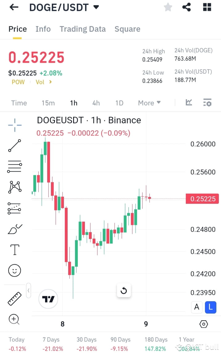 📈 $DOGE /USDT - Key Trade Levels! 🚀 Current Price: $0.252 | ICT bull on Binance Square