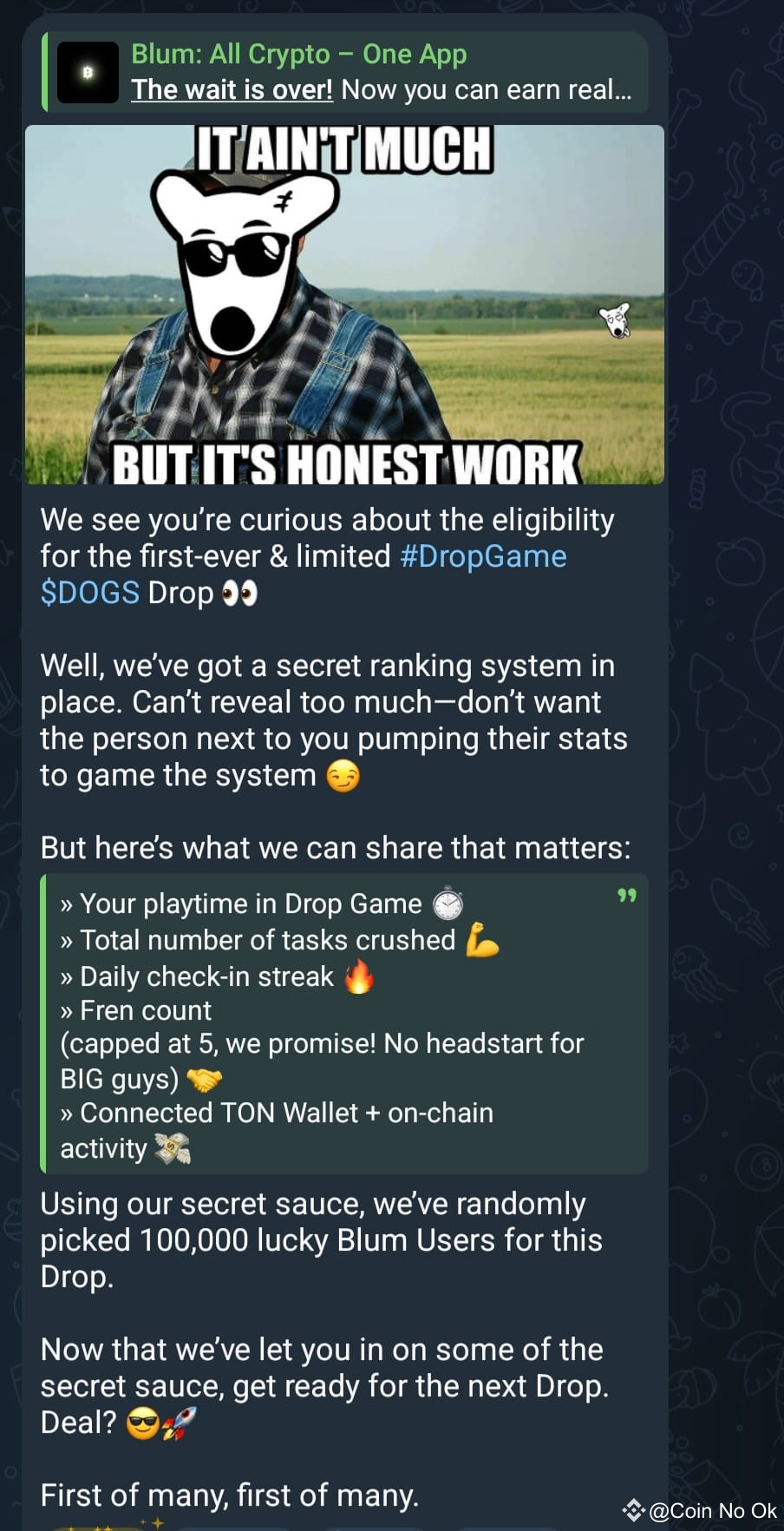 blum scam? | Coin No Ok on Binance Square