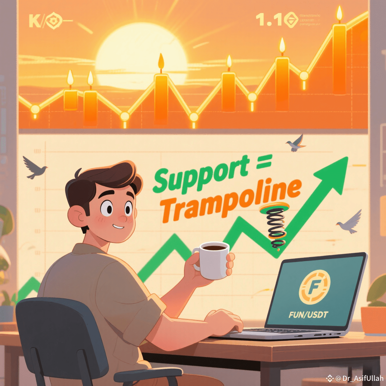 $FUN 🚨 FUN/USDT – Early Morning Bounce Opportunity! 🚨 📉 T | Dr ...