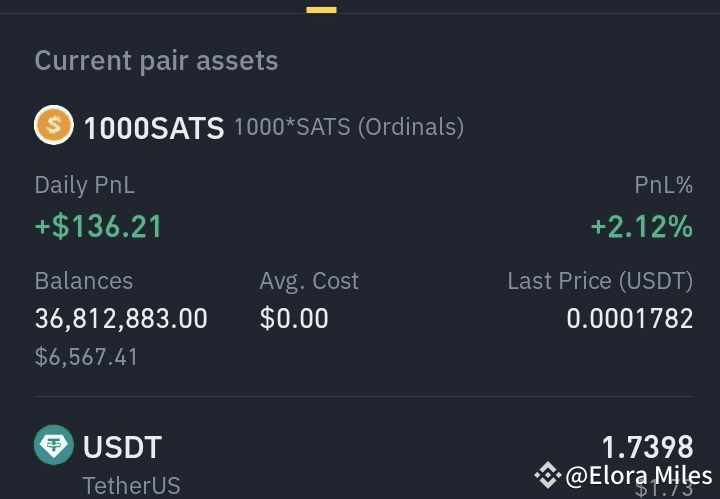🤔Should I Sell or Hold it?🧨🧨 You're holding $1000 SATS w | Elora Miles on Binance Square