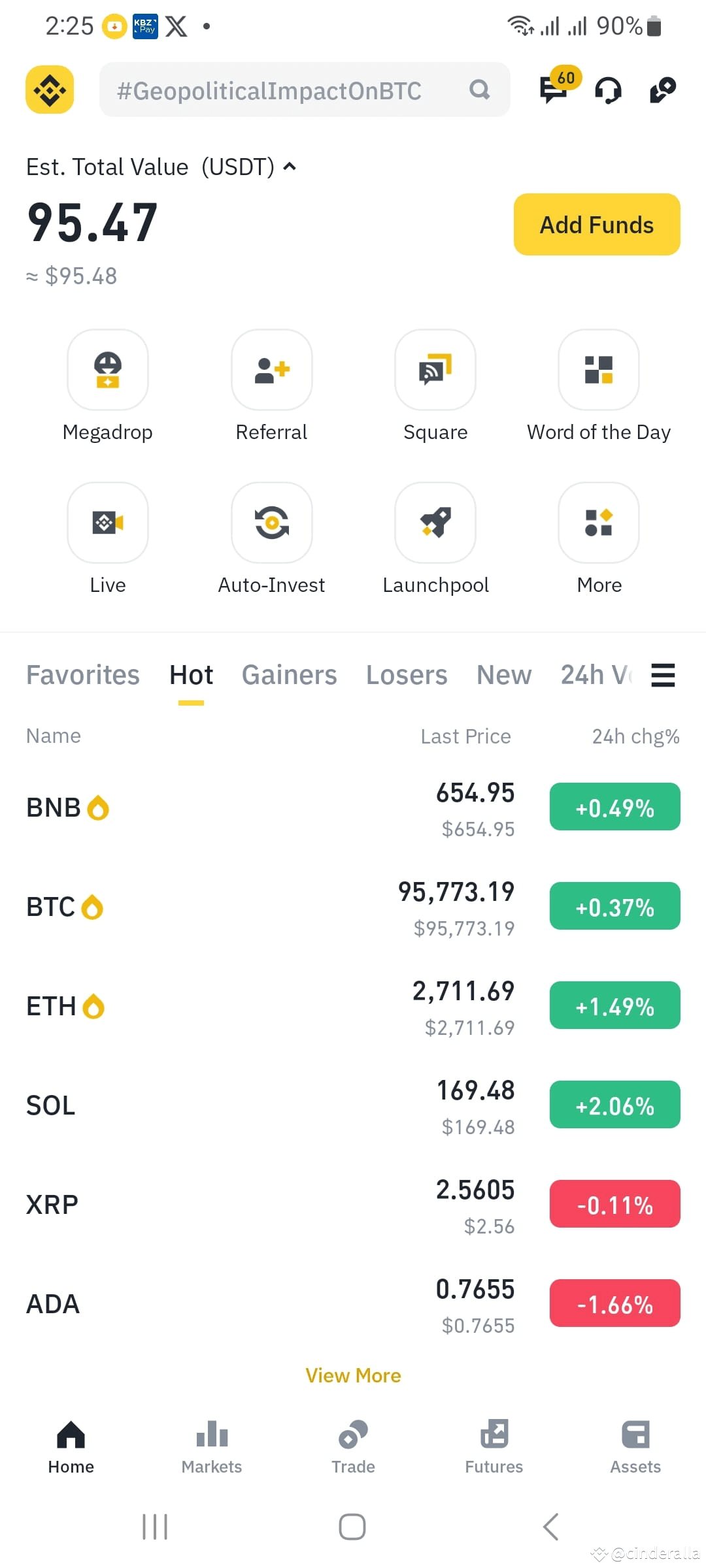 my binance acc. is lost 4 doller.i bought btc,bnb & eth. by ...