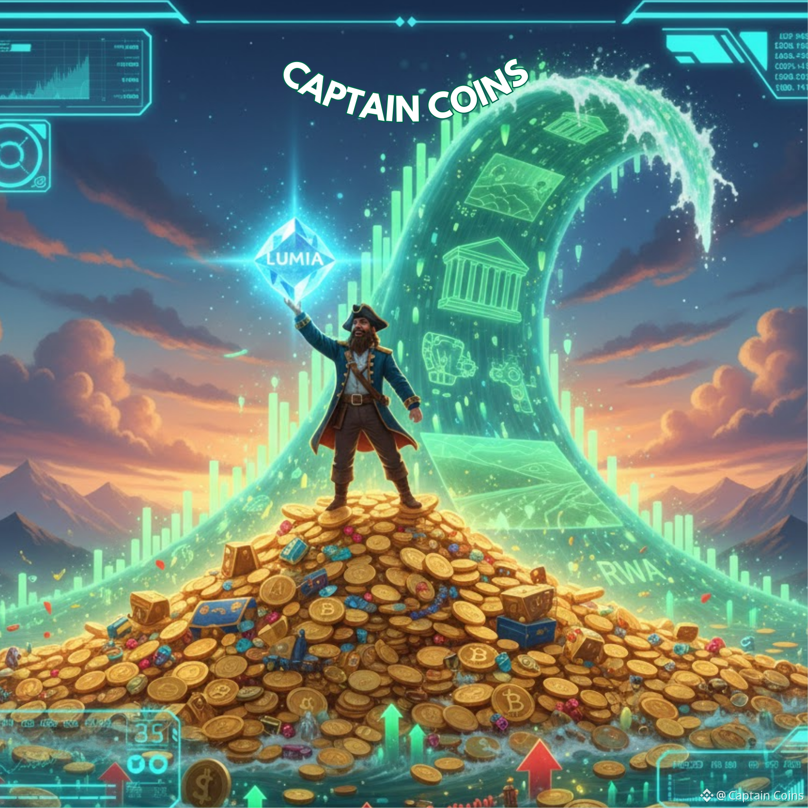 $LUMIA Open your eyes, for the shine of this treasure can be | Captain ...