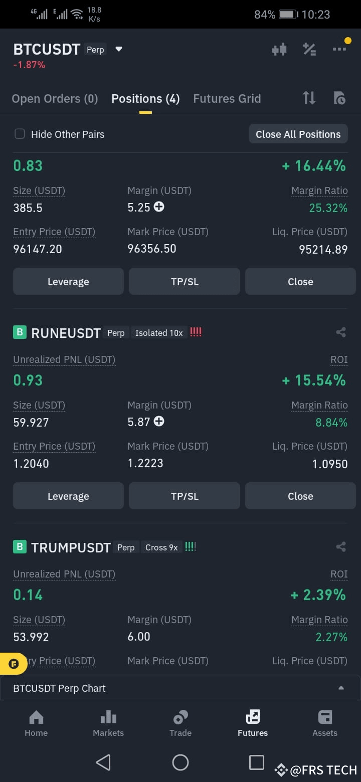 $RUNE $BTC $TRUMP I hope goo pump Today | FRS TECH on Binance Square