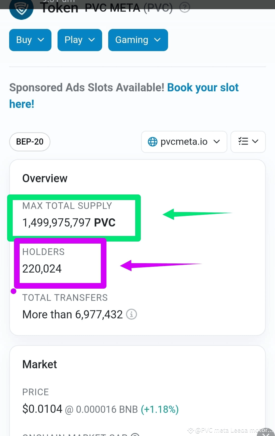 pvcmeta token | PVC meta Leena motors on Binance Square