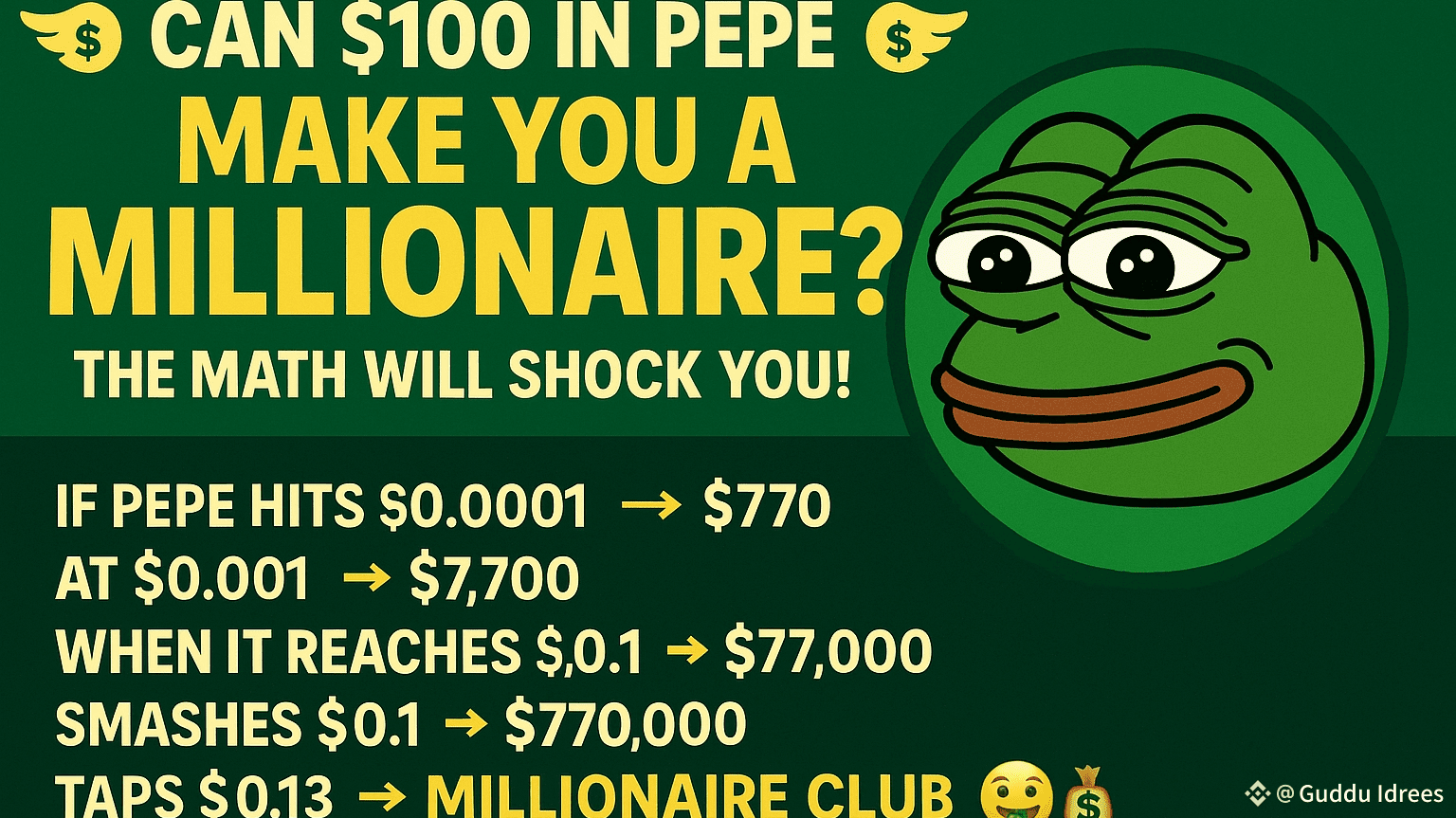 💸 Can $100 in PEPE Make You a Millionaire? The Math Will Shock You! 💸 ...