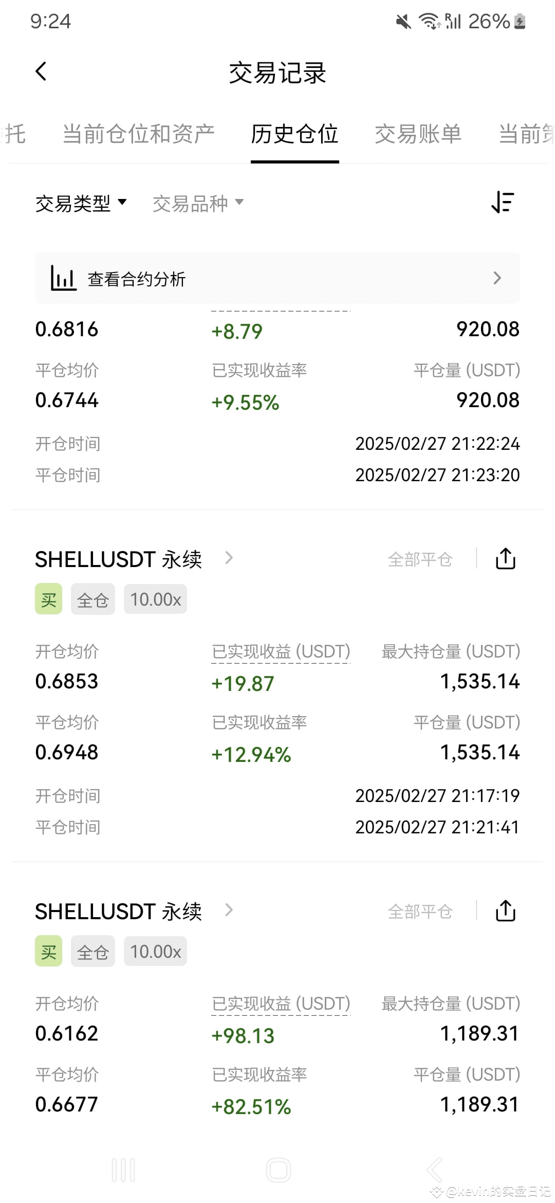 Thank you shell$SHELL | kevin的实盘日记 on Binance Square