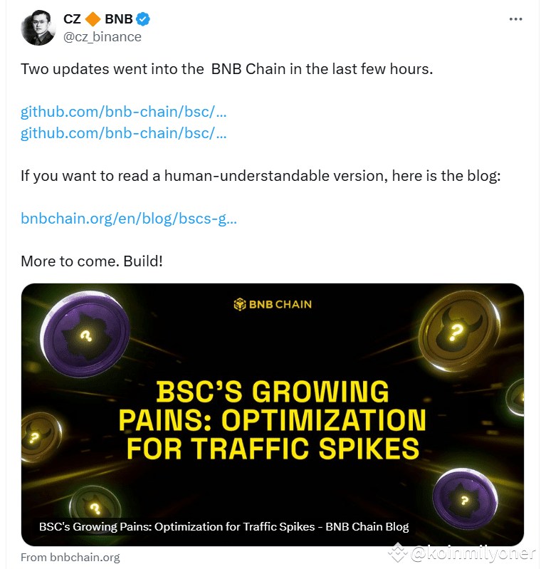 BNB Chain: Traffic Peak Optimization The official blog arti ...