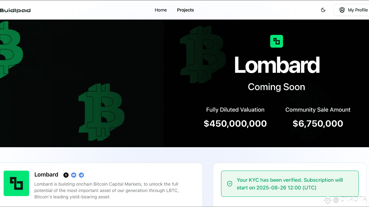 How Lombard Finance Ignites New Fire in DeFi Through Buidlpad | DTADTA ...