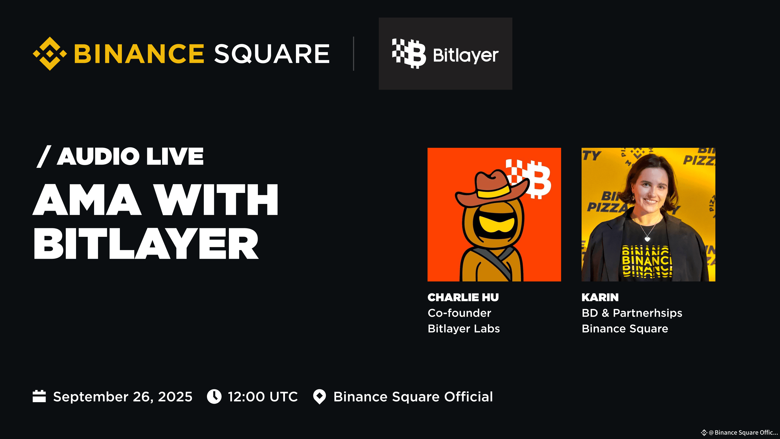 Join us for an AMA with the team of @BitlayerLabs 🗓 | Binance Square ...