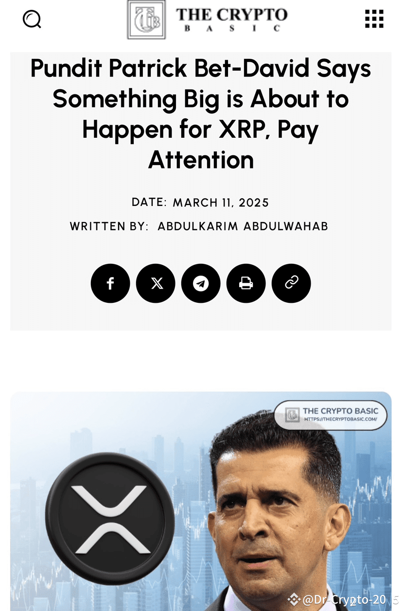 🚨 Patrick Bet-David says: Something big is about to happen | Dr-Crypto-2025 on Binance Square