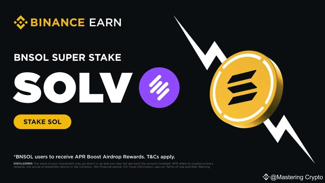 Binance Launches $SOLV Airdrop for $BNSOL Super Stake User | Mastering Crypto on Binance Square
