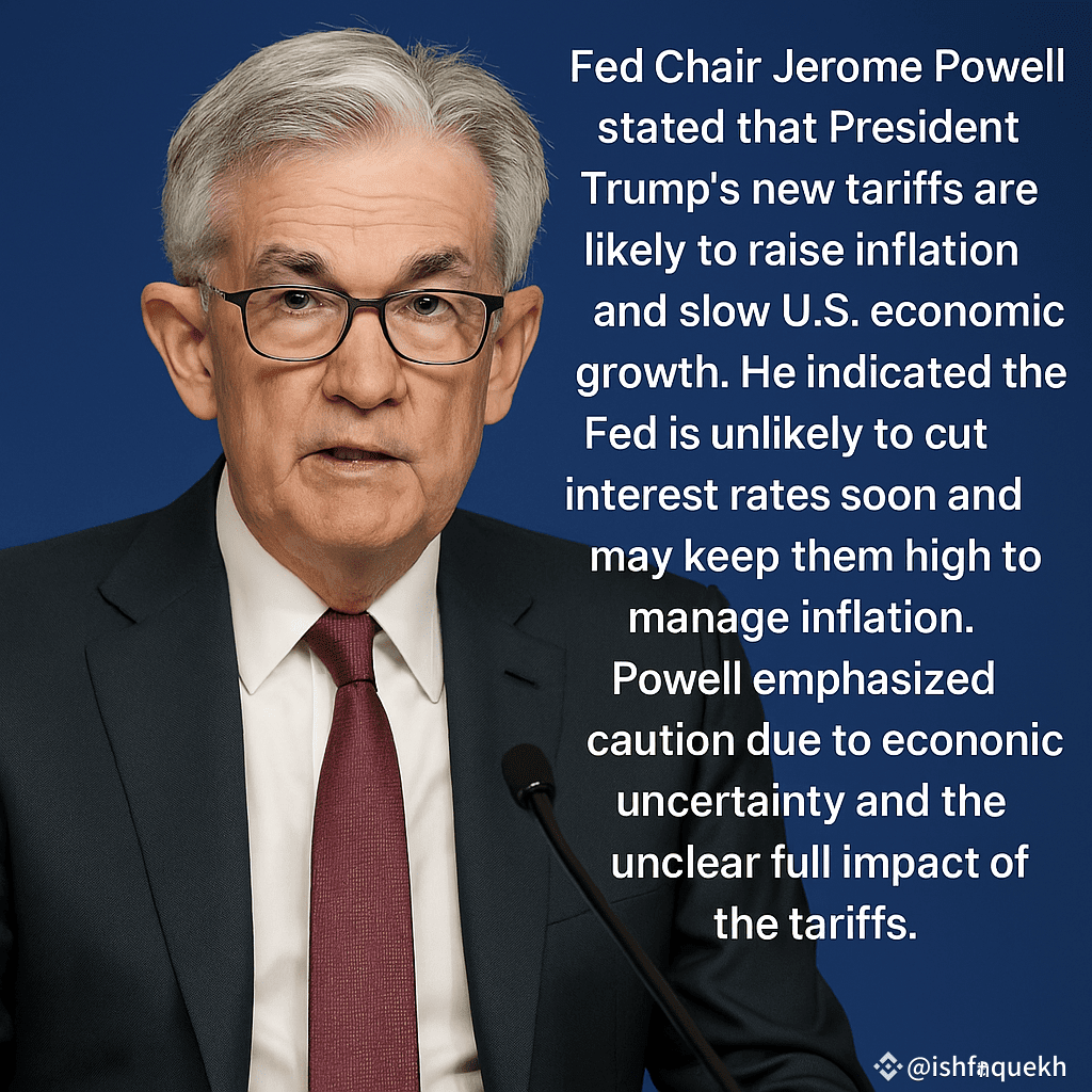 Fed Chair Jerome Powell stated that President Trump’s new ta ...