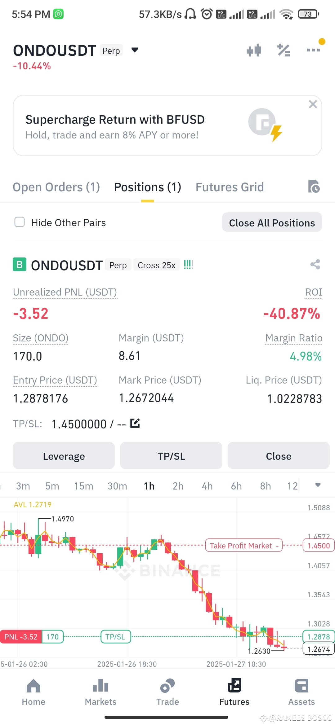 $ONDO should lose or wait | RAMEES BOSCO on Binance Square