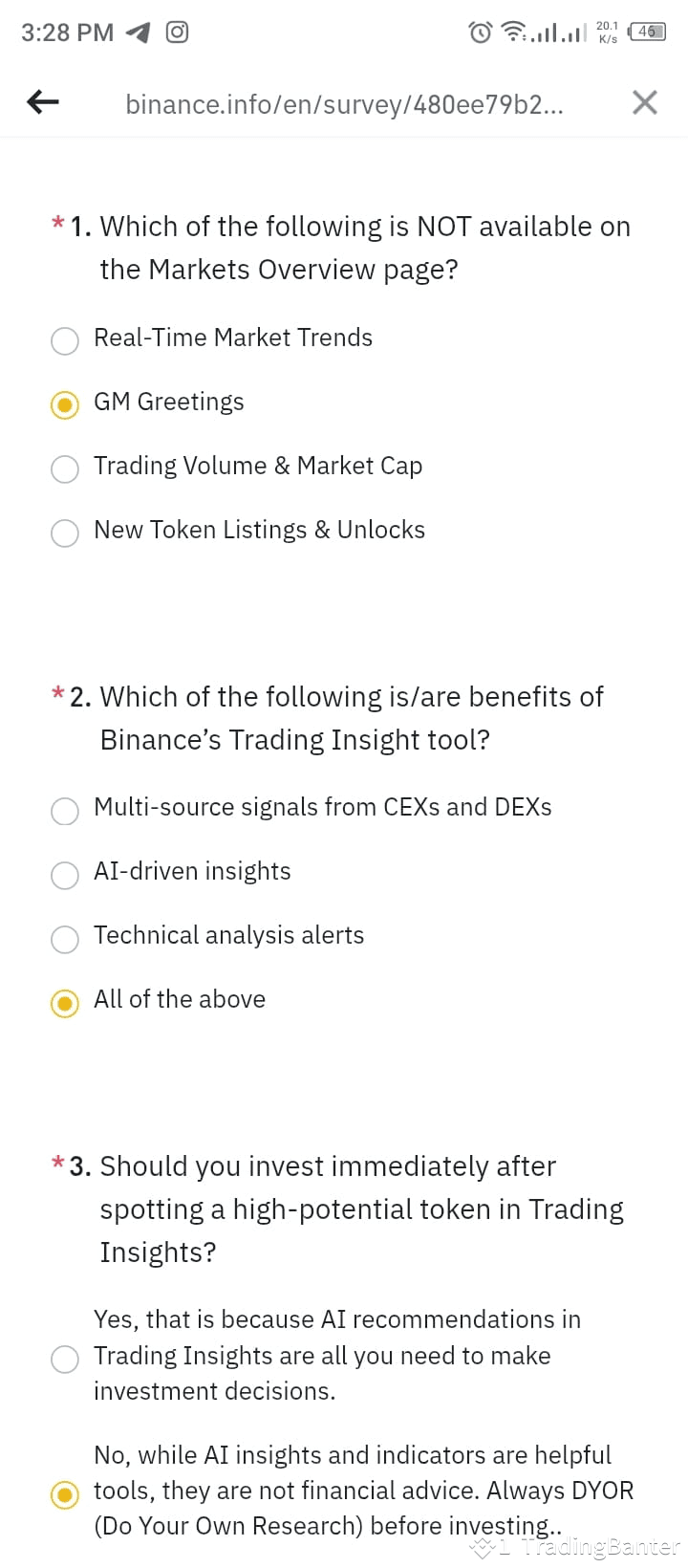 🚀 Binance Learn&Earn Quiz & TradersBootcamp Event! 🎉 1. O | TradingBanter on Binance Square