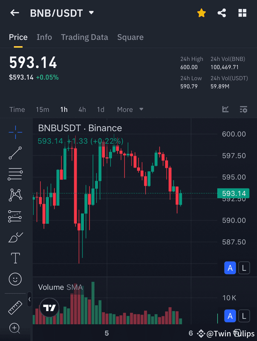 $BNB /USDT Signal Update – 1H Chart Analysis Current Price: | Twin Tulips on Binance Square