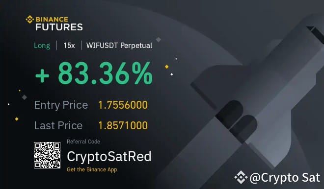 $WIF hitting our Target 🍸 #cryptosat | Crypto Sat on Binance Square