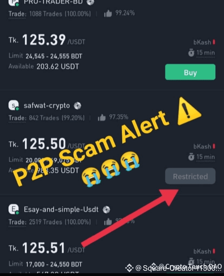 Urgent Alert from a Scam on Binance (P2P) - Stay Safe! 💸 A | AYOUB_P2P on Binance Square