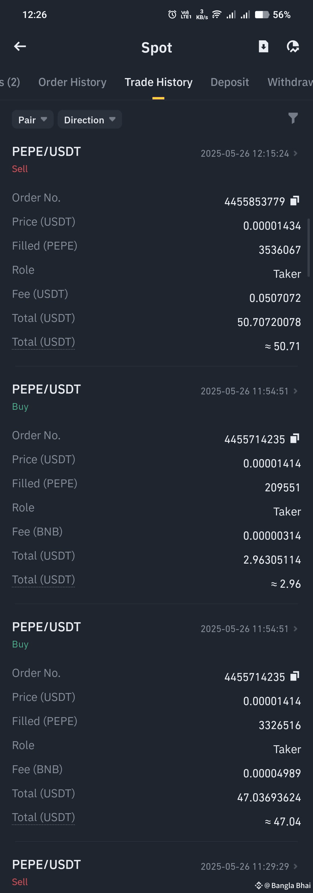 Bought $50 and sold at $50.71, little profit of 71 Cents fro | Bangla ...