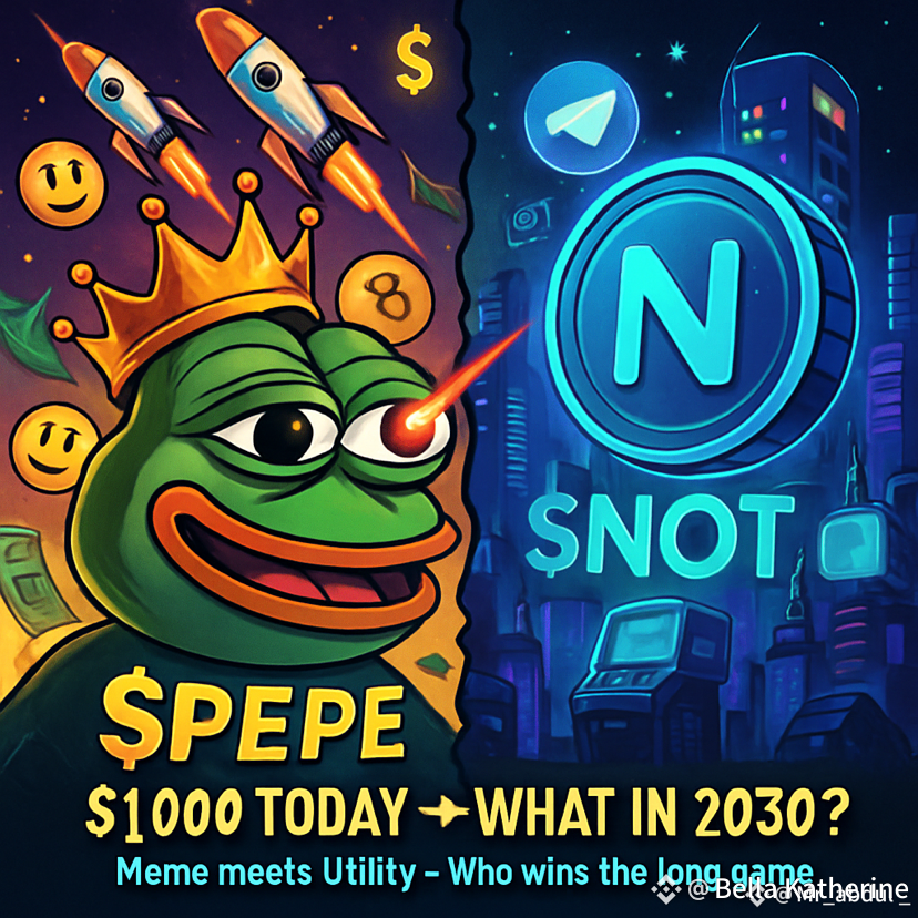 What If You Dropped $1,000 into $NOT and $PEPE Today — Then | Bella ...
