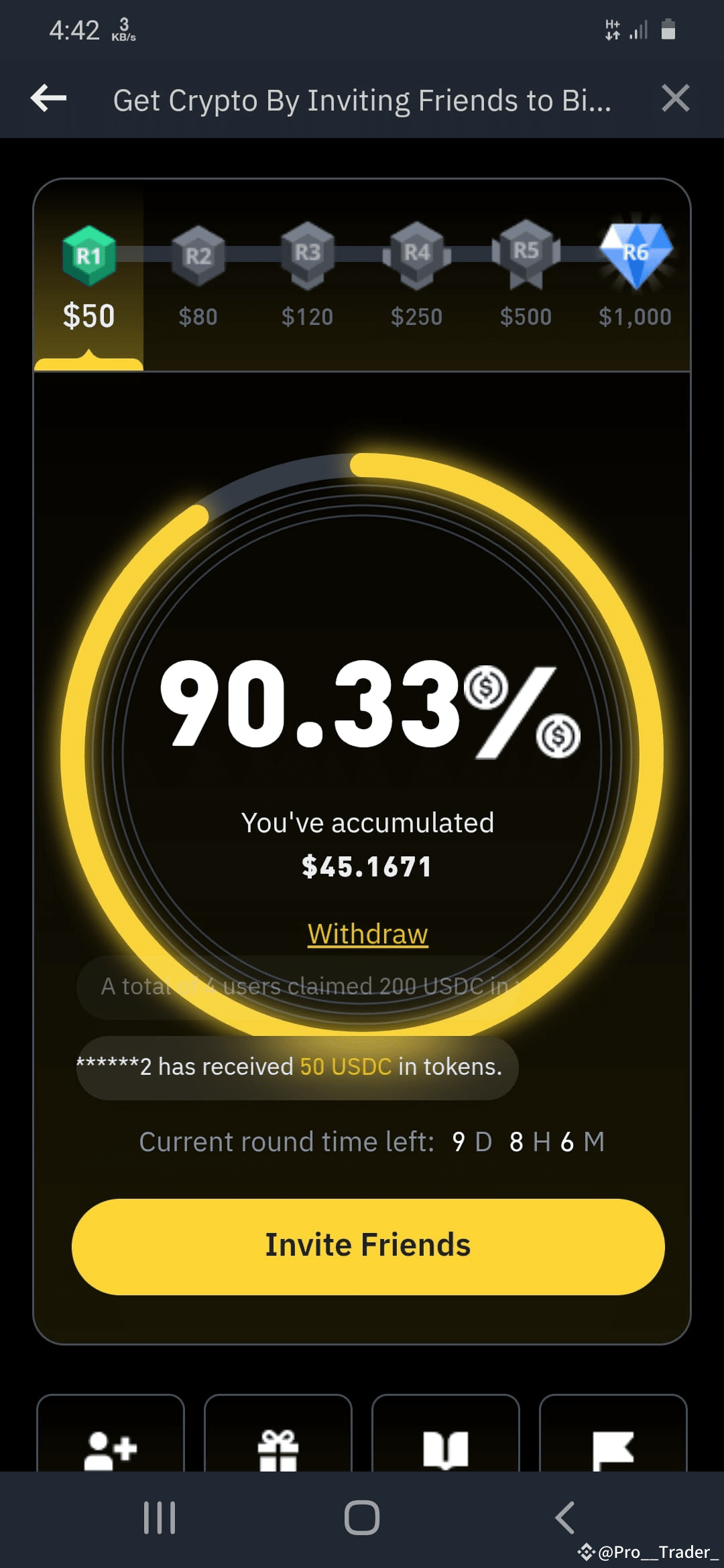 Claim your first 50$USDC faster Click here to claim🎉 #Bina | Pro ...