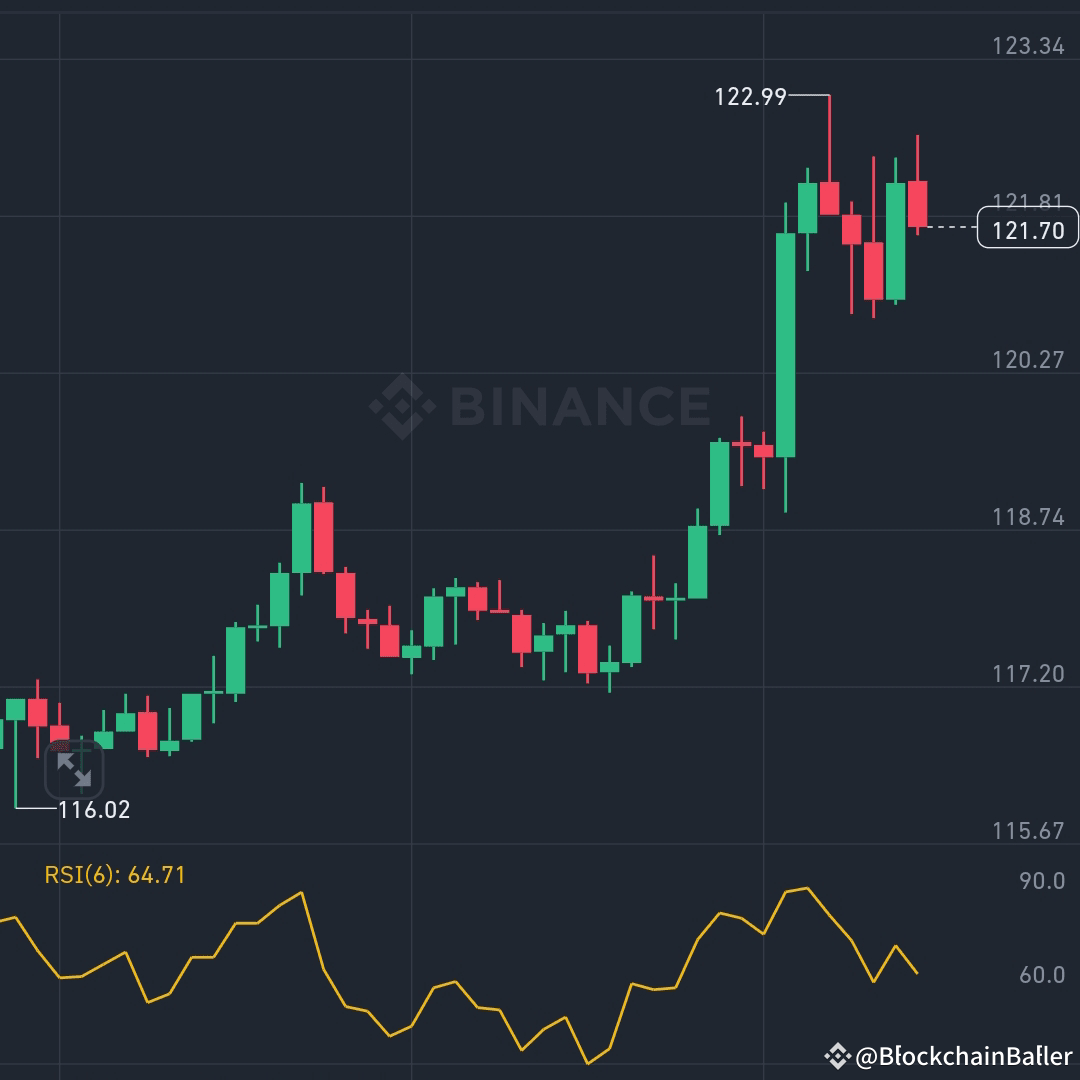 🚨 $LTC /USDT Bullish Momentum Continues – Eyes on $123 Brea | BlockchainBaller on Binance Square