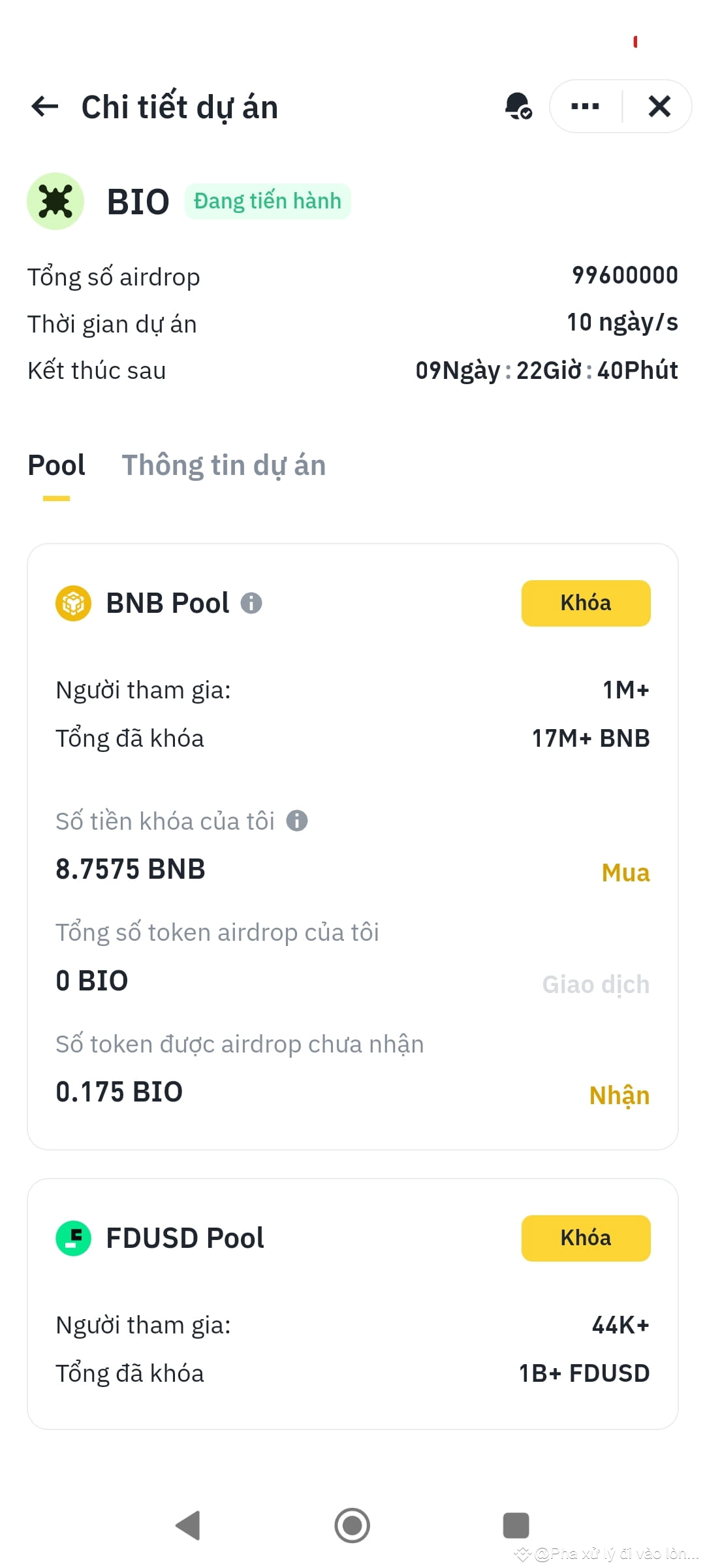 here, every day you get more than 2 BIO coins, in 10 more da | Pha xử ...
