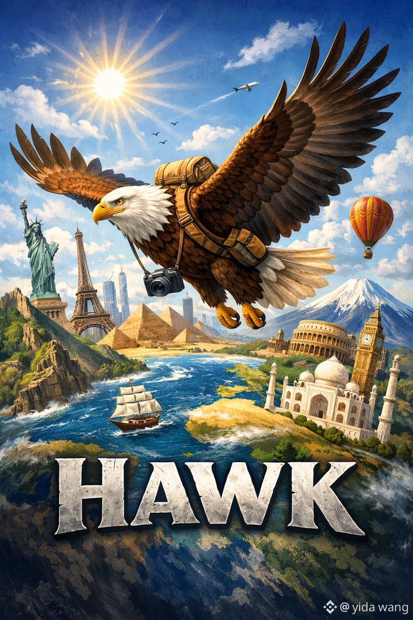 Traveling the world with Hawk Different countries, one | yida wang on ...