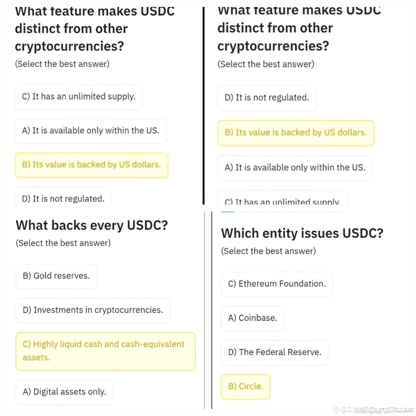 Complete usdc learn and earn . Reward 0.5$ $USDC | Diamond_-_Traders on Binance Square