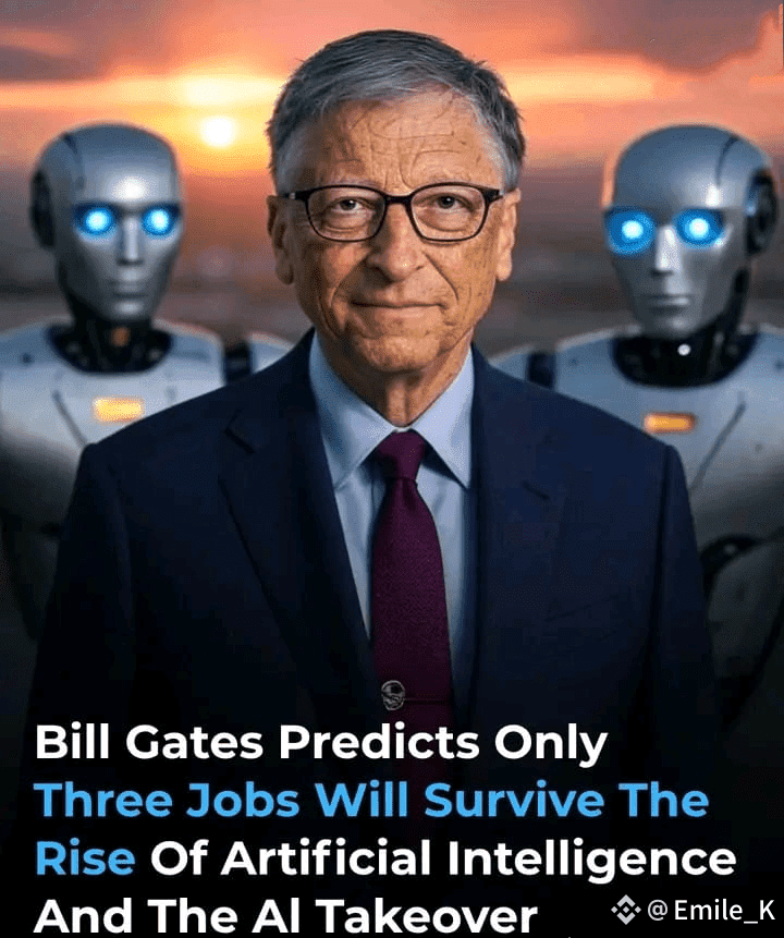 ⚠️ BILL GATES’ CHILLING AI WARNING Only 3 Job Types Will Su | Emile_K ...