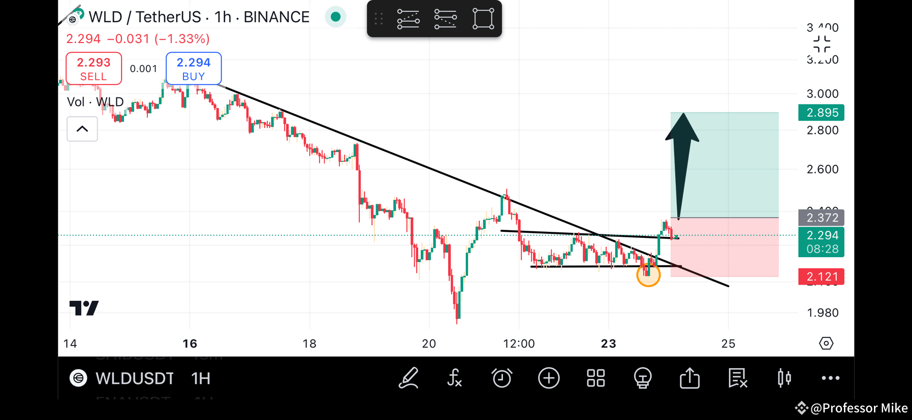 Bull Run Confirmed! Time to Take Action on $WLD /USDT 💯🔥 | Professor Mike on Binance Square