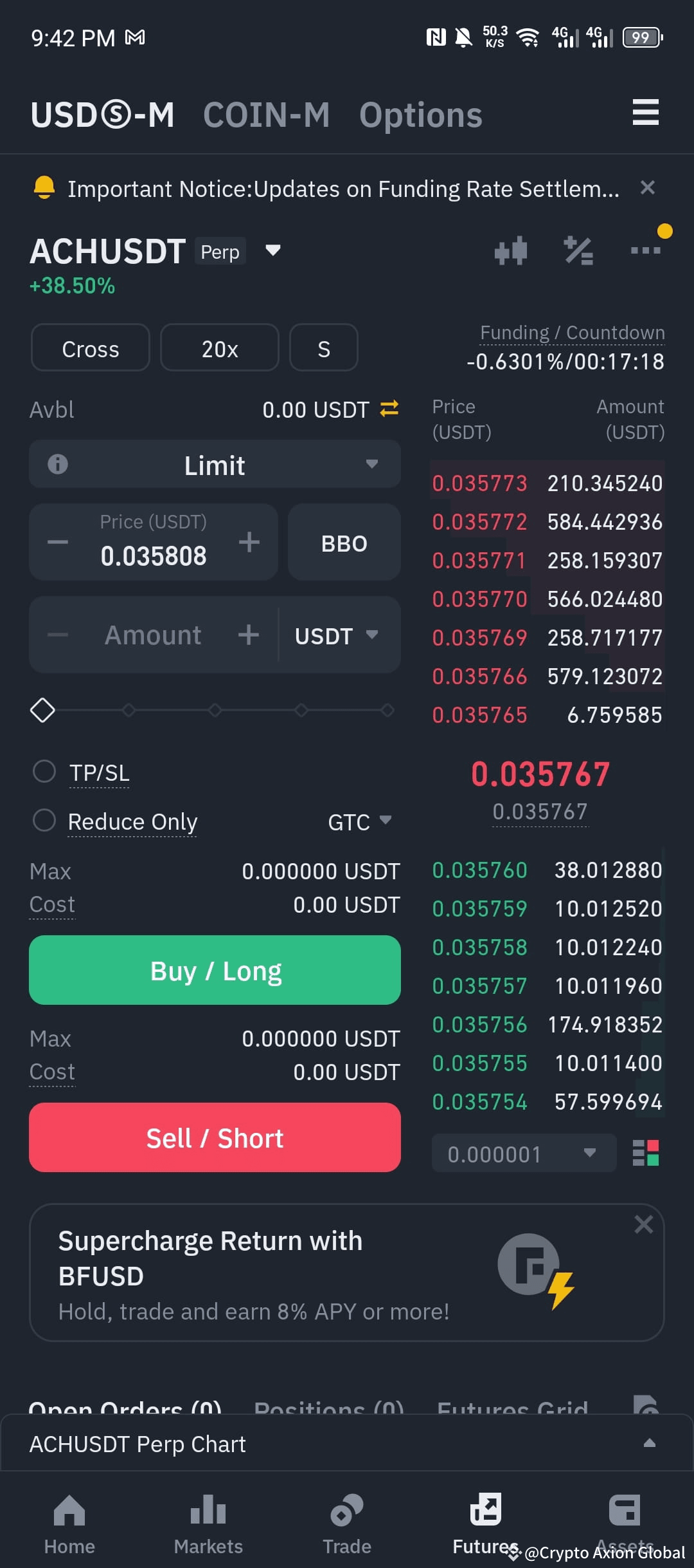 #ACH #USDT Buy Long or Short? | Crypto Axion Global on Binance Square