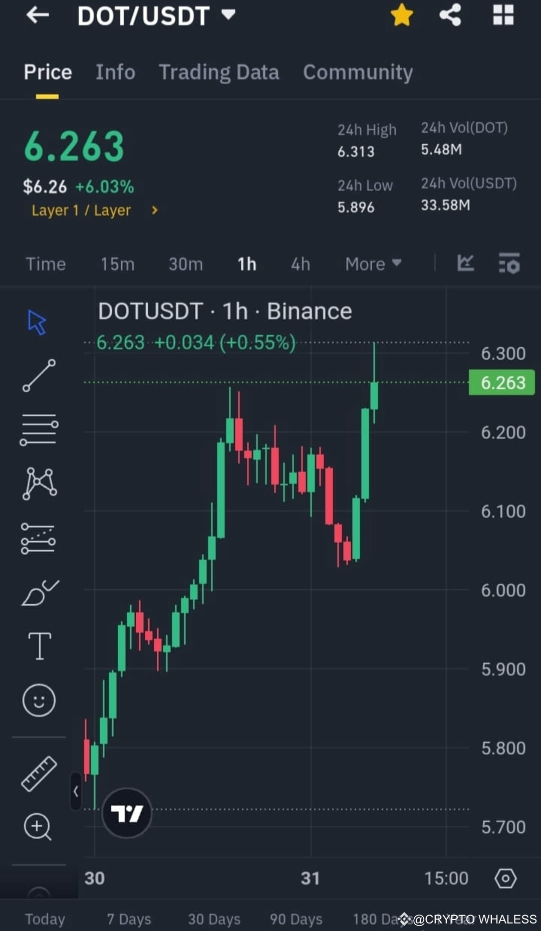 $DOT /USDT Bull market confirmed 💯 🔥 Ready for the next mo | CRYPTO ...