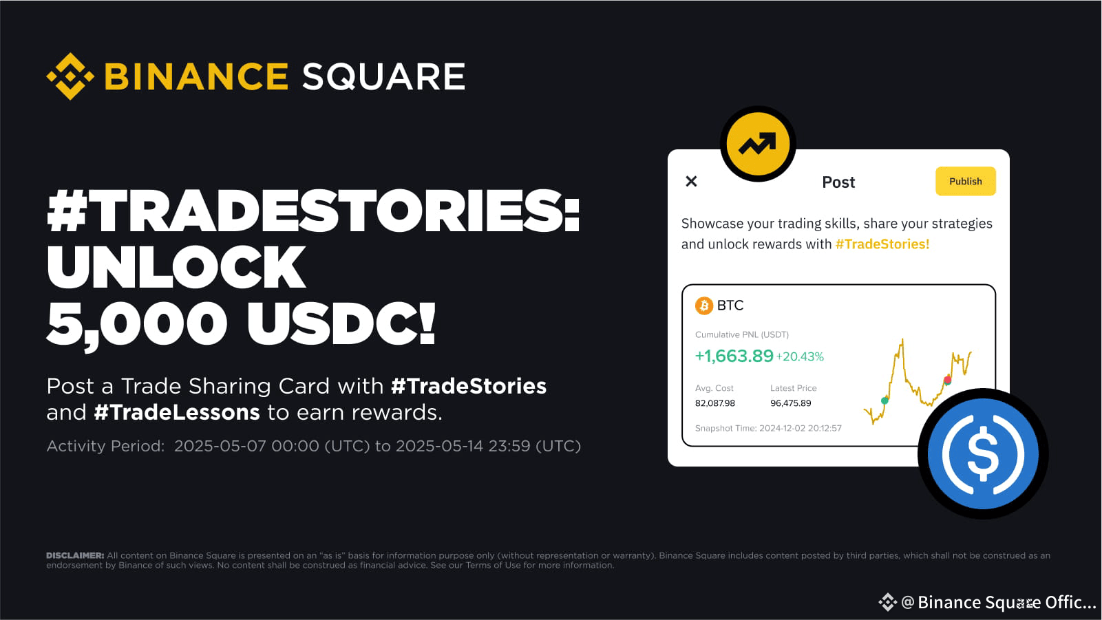 📢 Share Your Trades to Unlock 5,000 USDC Rewards! The #Tra | Binance Square Official on Binance ...