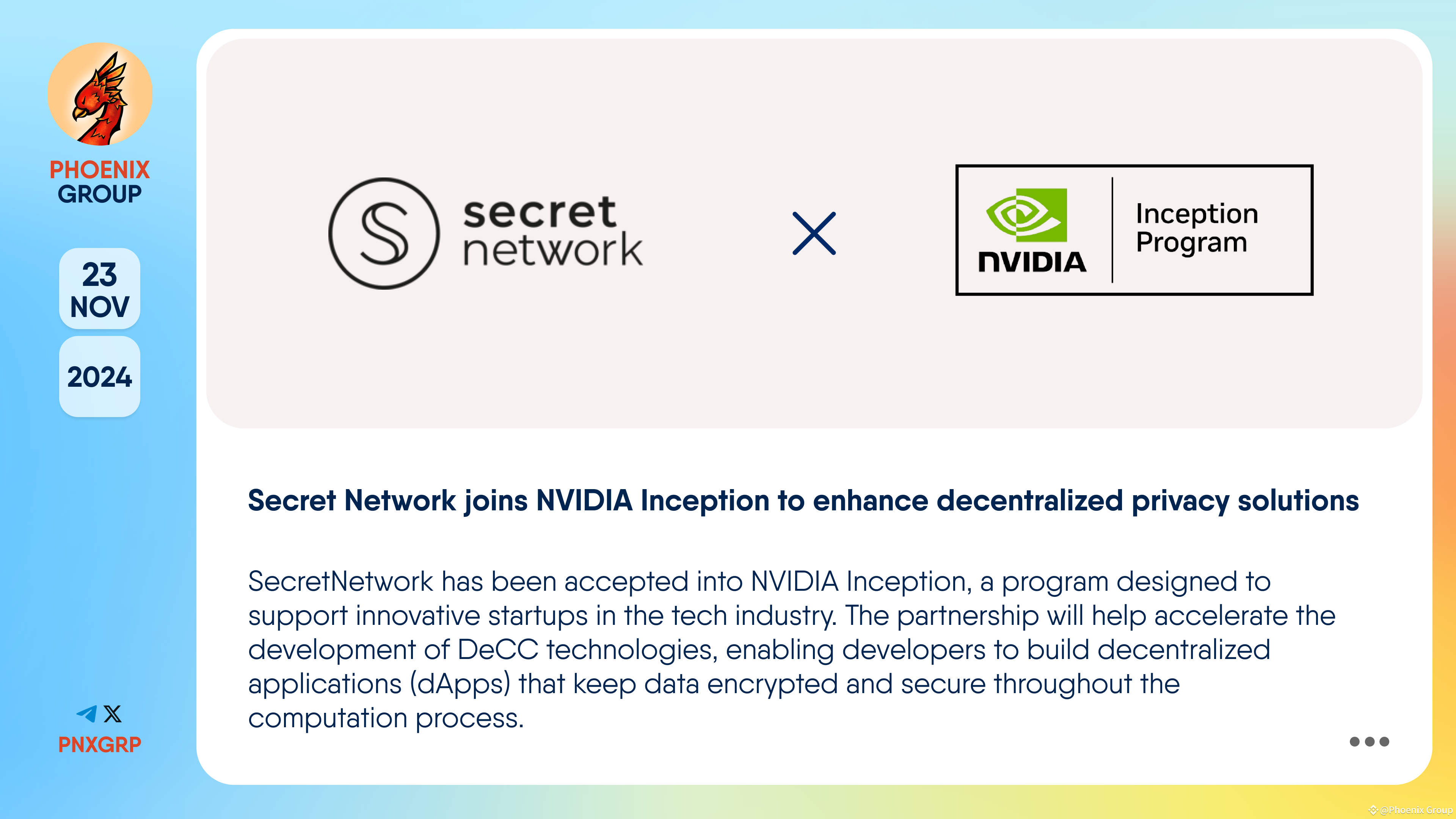 Secret Network joins NVIDIA Inception to enhance decentraliz | Phoenix ...