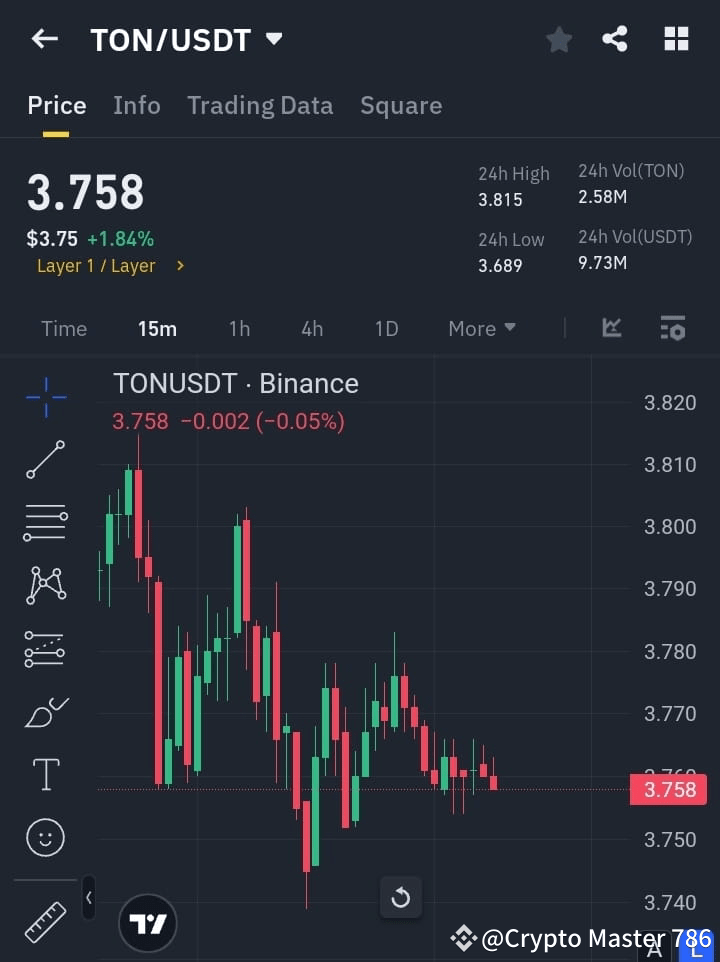 $TON /USDT SHORT TRADE SIGNAL! 🔥💯 Current Price: $3.758 | Crypto Master ...